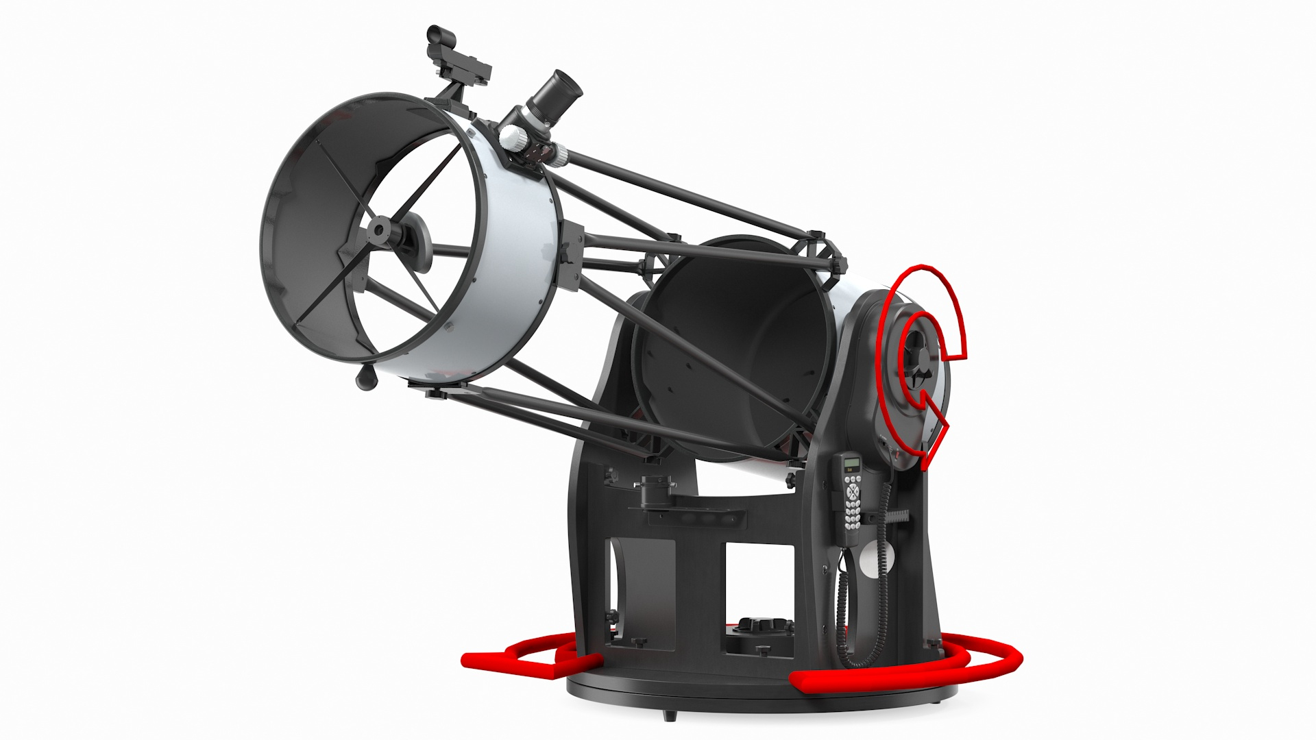 Truss Tube Dobsonian Telescope 3D Model - TurboSquid 1622039
