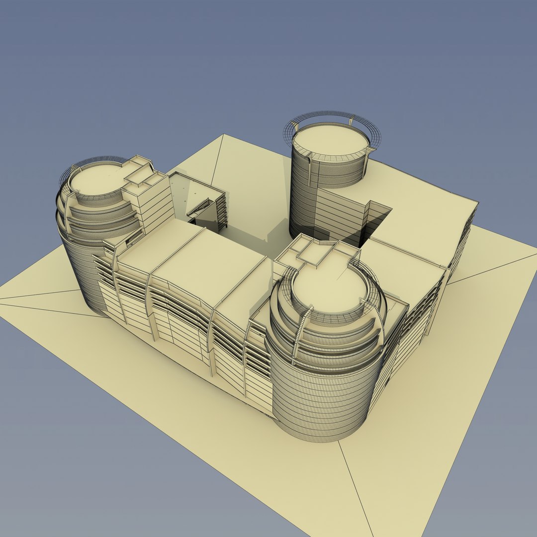 3d model urban building