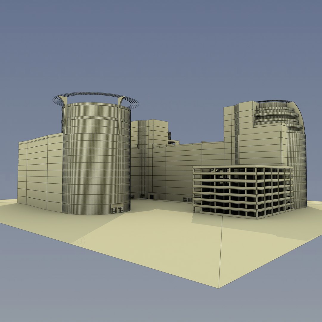 3d model urban building