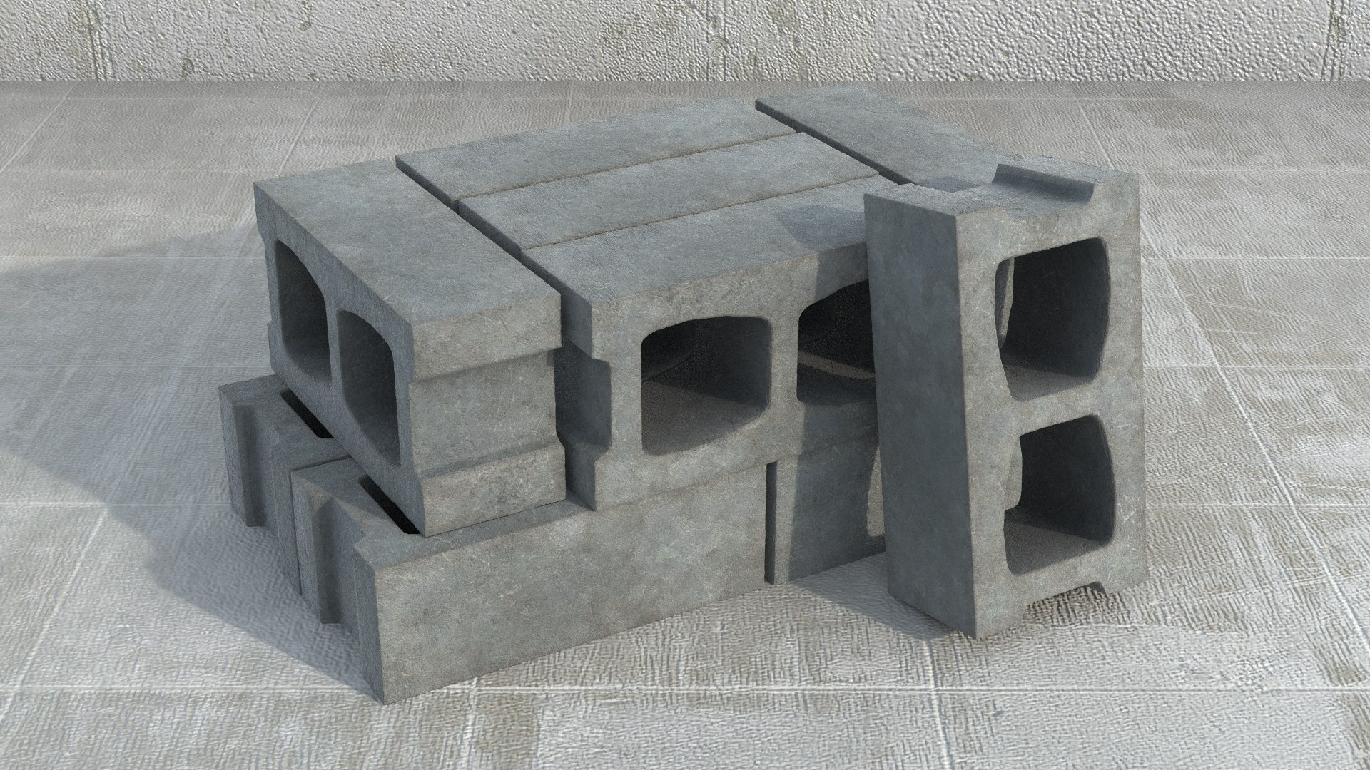 3D Cinder Block HD Model - TurboSquid 1814873