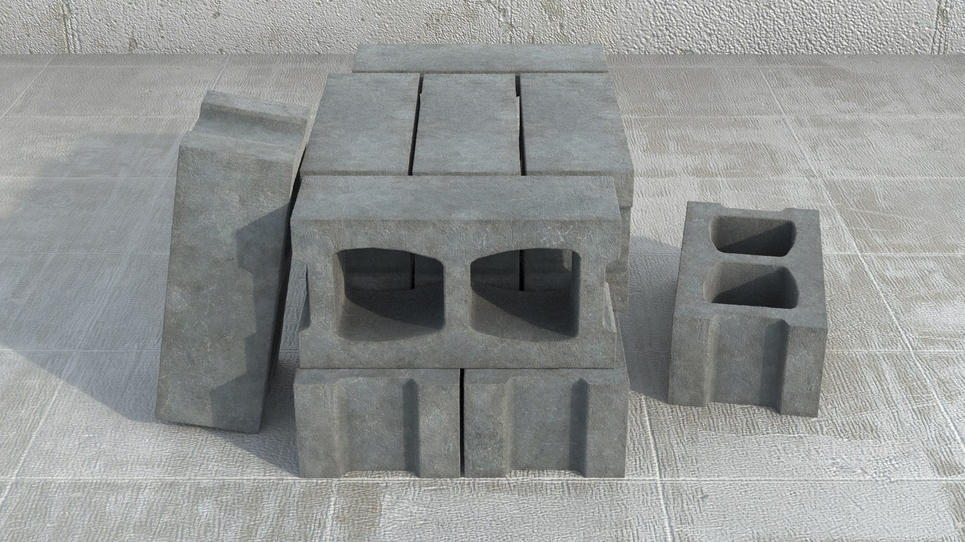 3D Cinder Block HD Model - TurboSquid 1814873