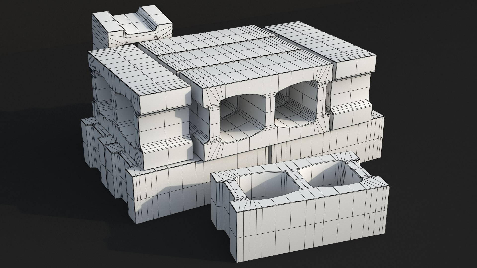 3D Cinder Block HD Model - TurboSquid 1814873