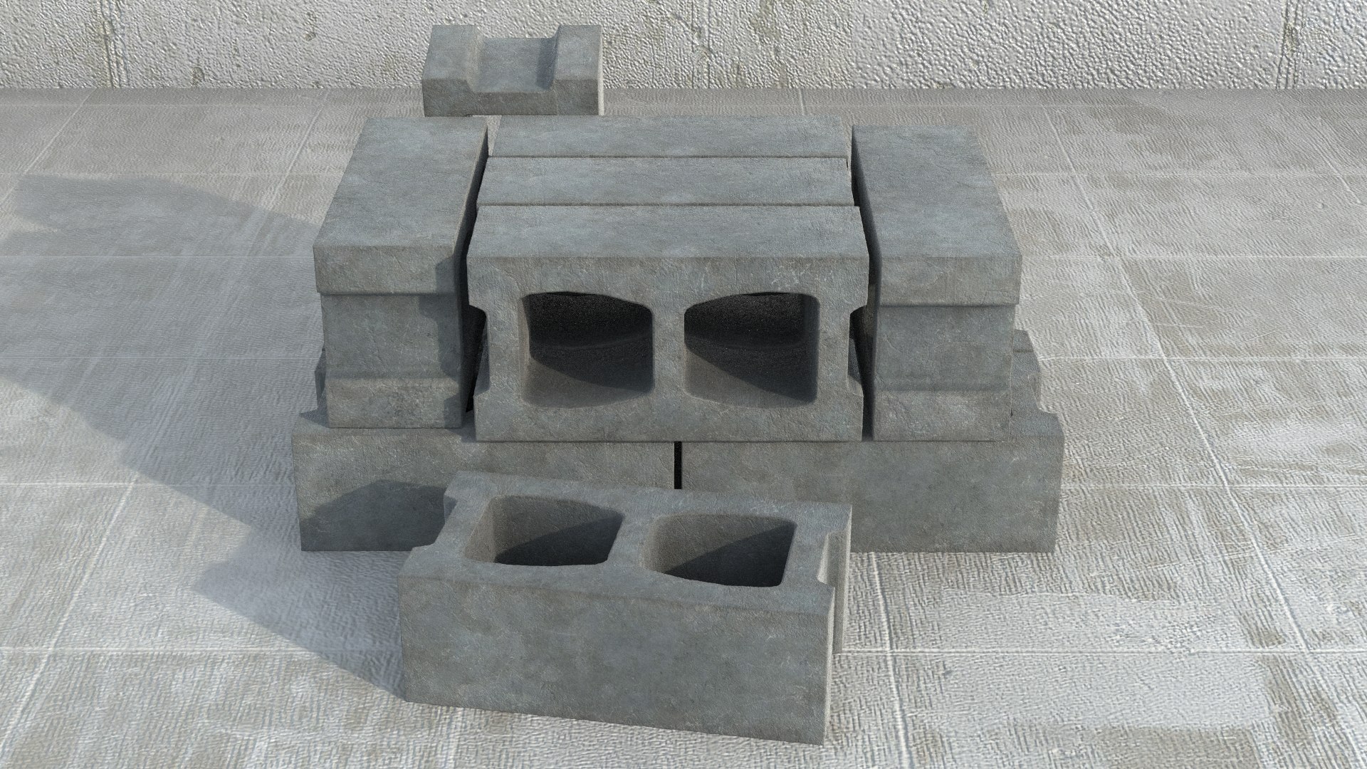 3D Cinder Block HD Model - TurboSquid 1814873