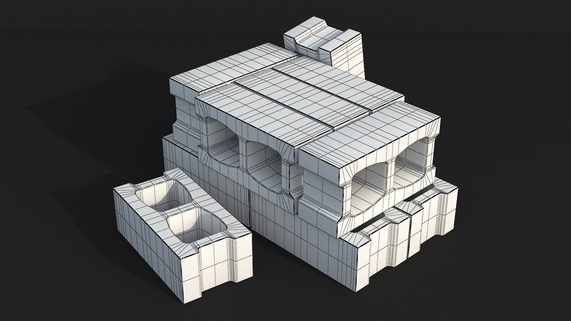 3D Cinder Block HD Model - TurboSquid 1814873