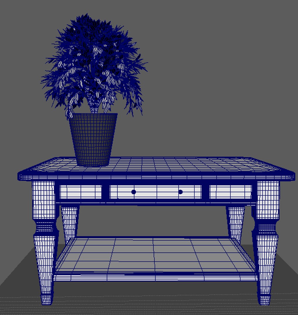 Center wood table 3D model - TurboSquid 1467281