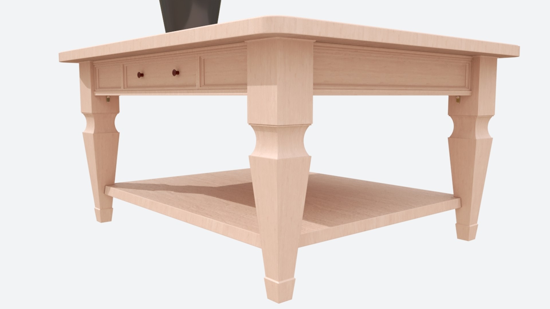 Center wood table 3D model - TurboSquid 1467281