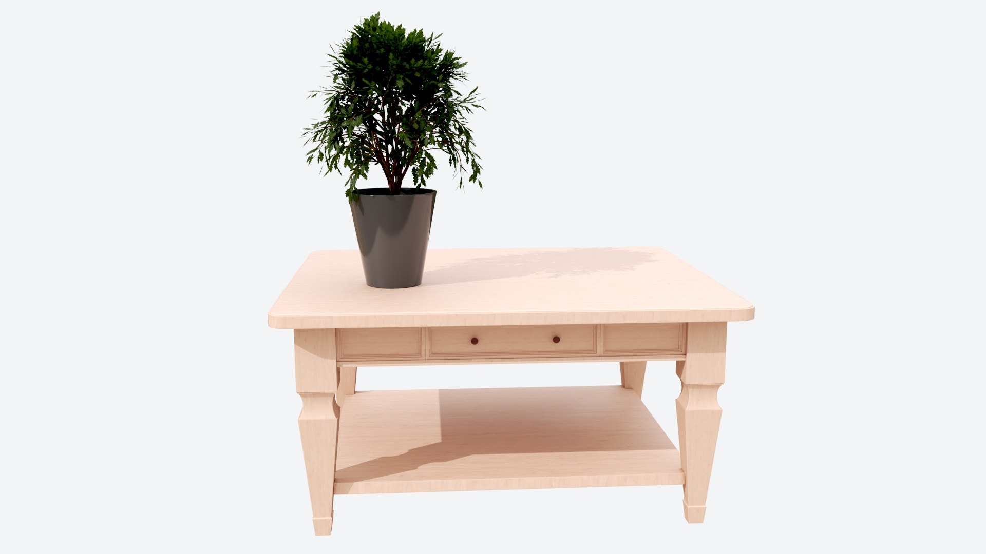 Center wood table 3D model - TurboSquid 1467281