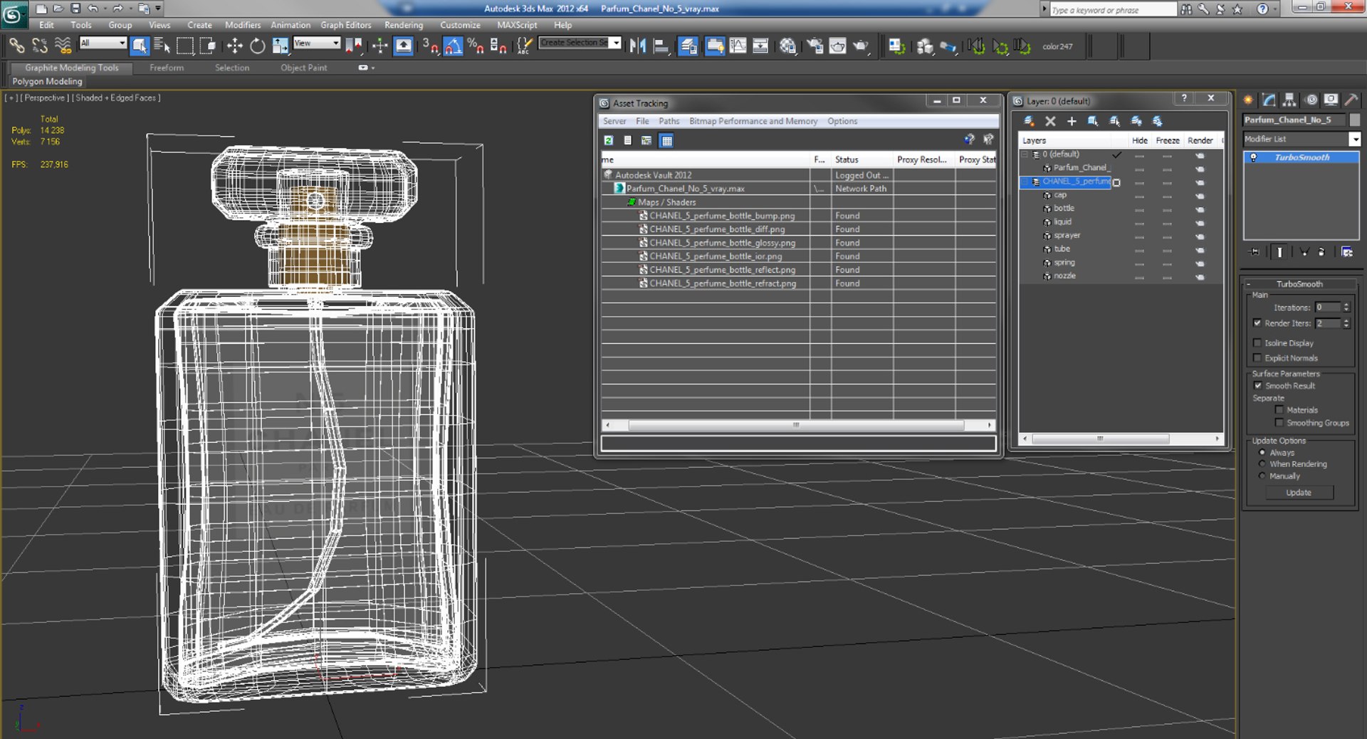 3D Model Parfum Chanel 5 - TurboSquid 1218907
