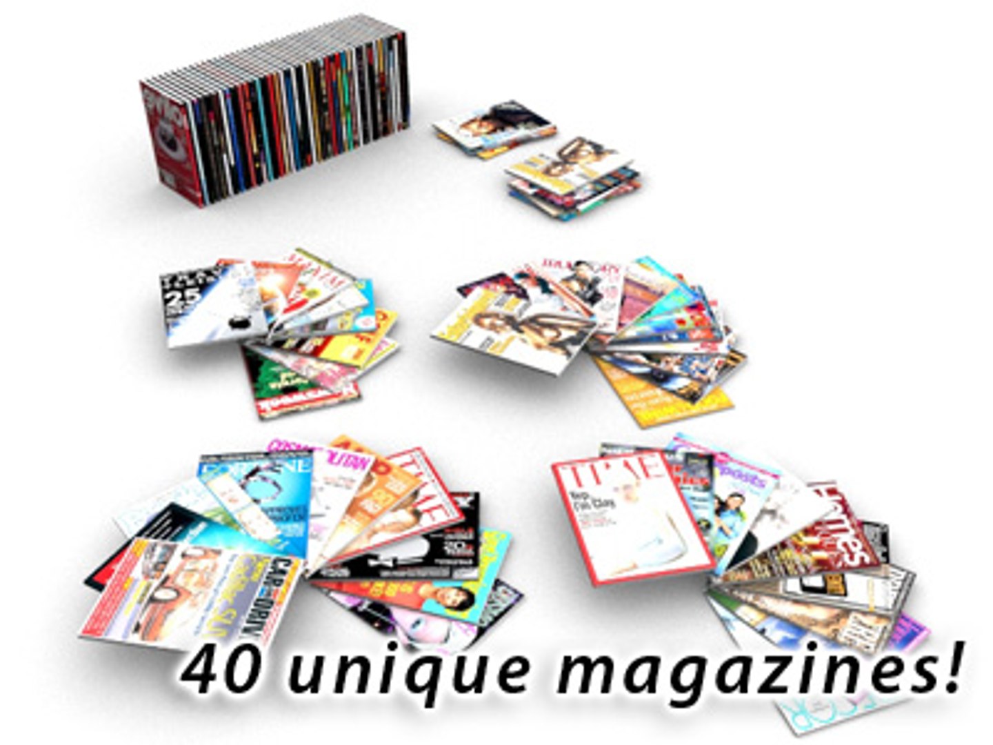 populate unique magazines 40 3ds