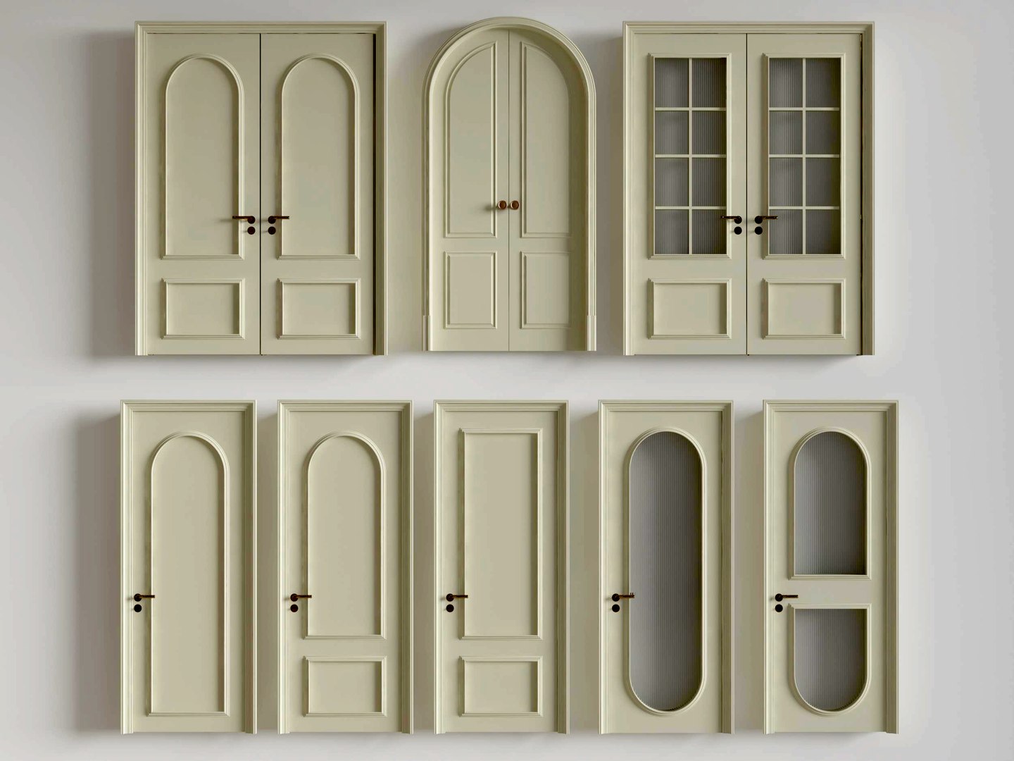 modelo 3d double door - TurboSquid 2043020