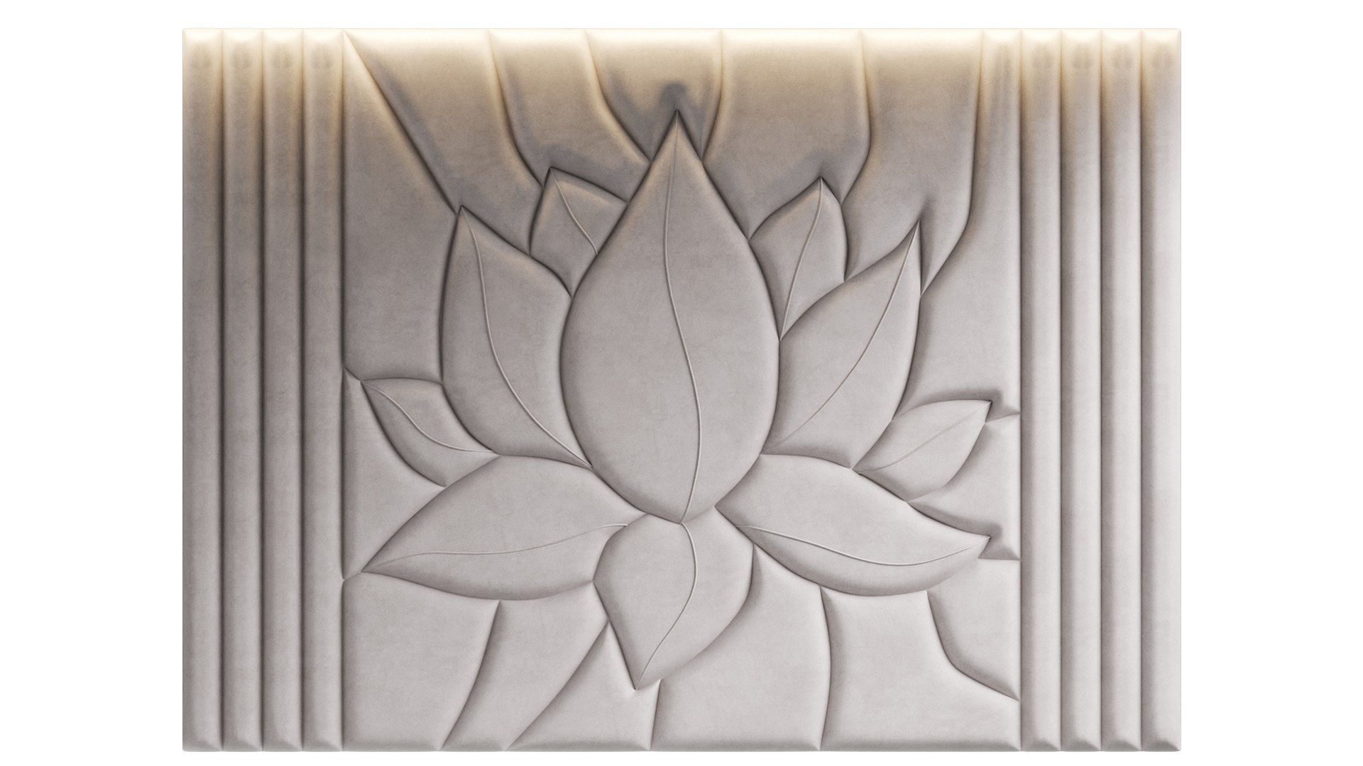 3D Lotus Soft Wall Panel Model - TurboSquid 2283230