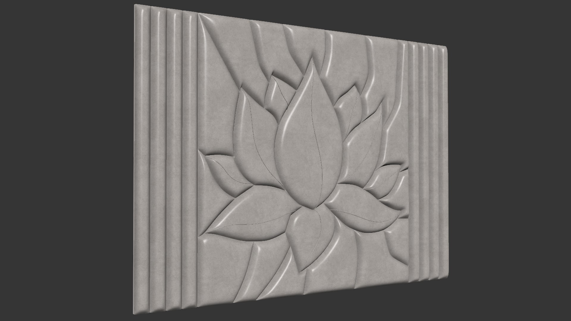 3D Lotus Soft Wall Panel Model - TurboSquid 2283230