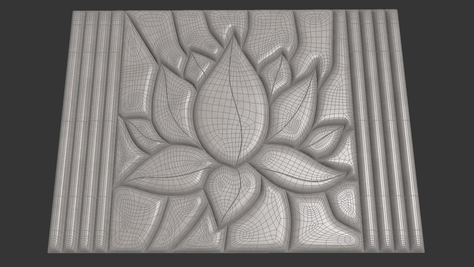 3D Lotus Soft Wall Panel Model - TurboSquid 2283230