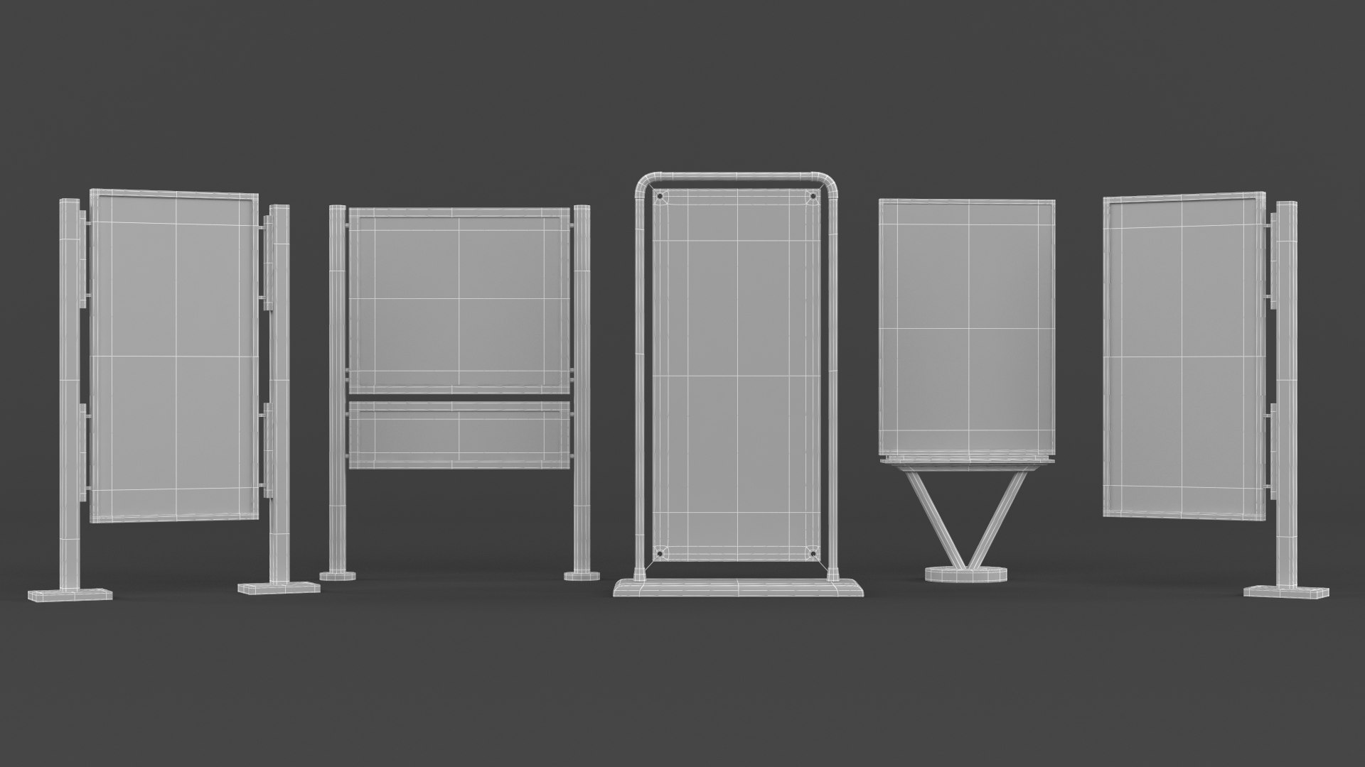 Billboard Collection Model - TurboSquid 2274613