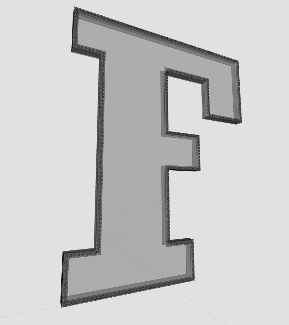 Solar Panel Letter - F 3D Model - TurboSquid 2242050