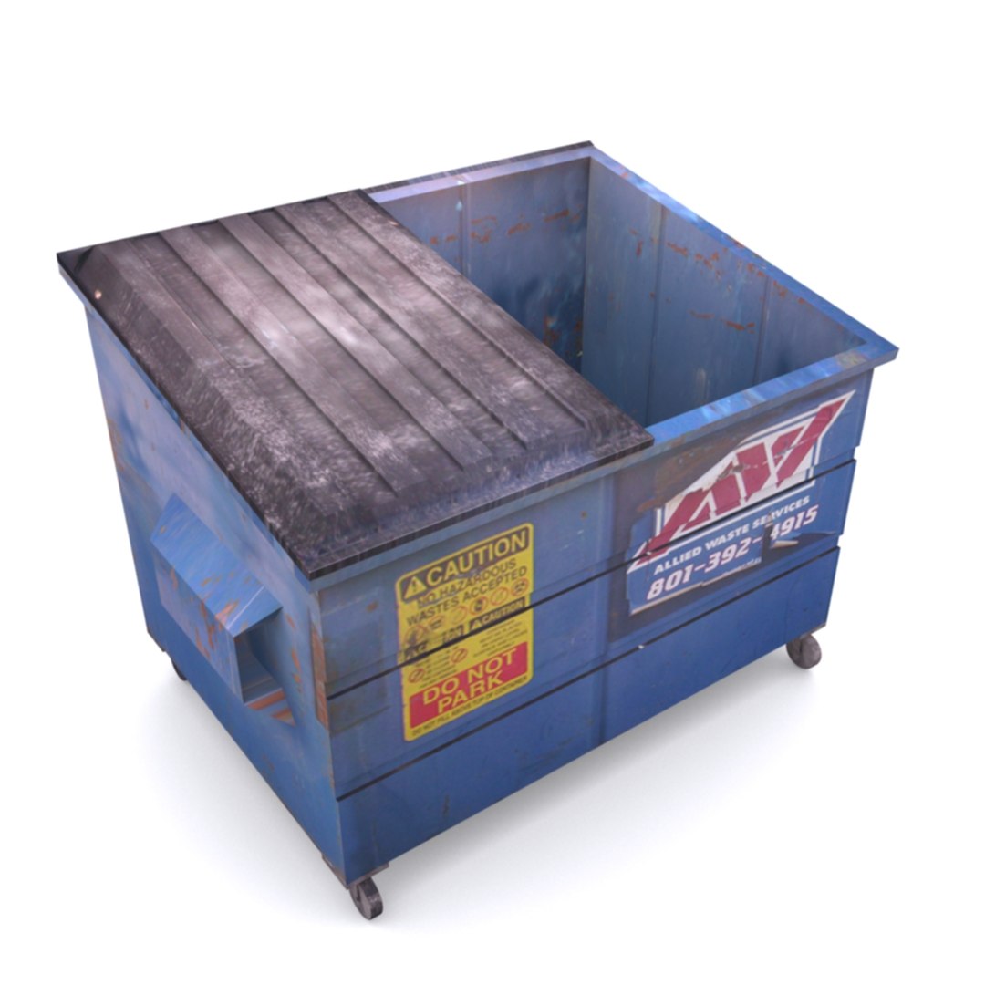 Garbage Dumpster 3d Model