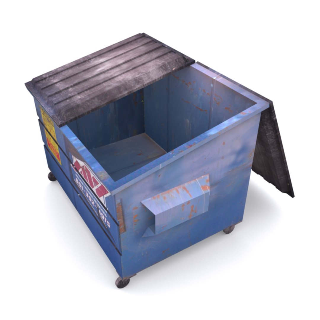 Garbage Dumpster 3d Model