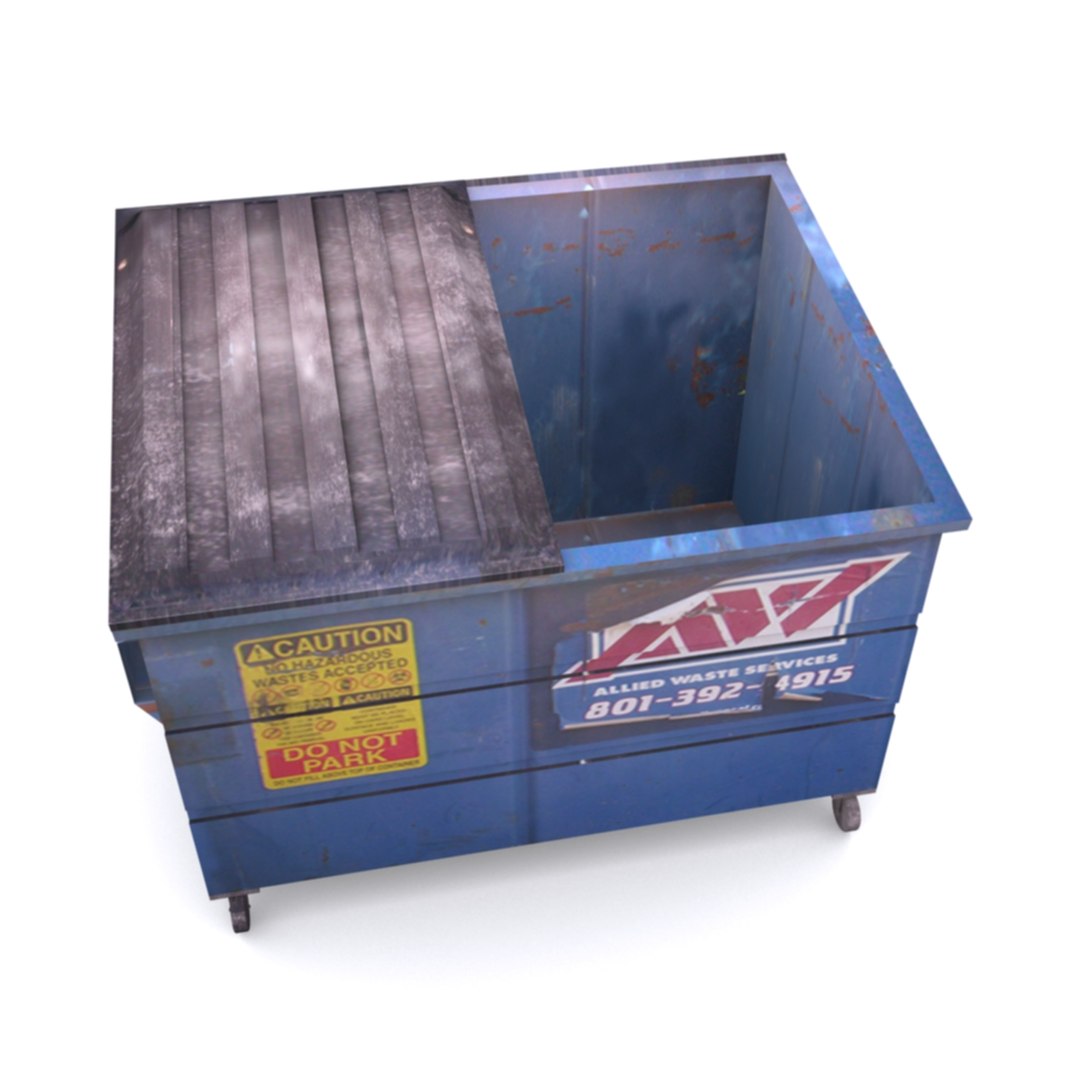 Garbage Dumpster 3d Model