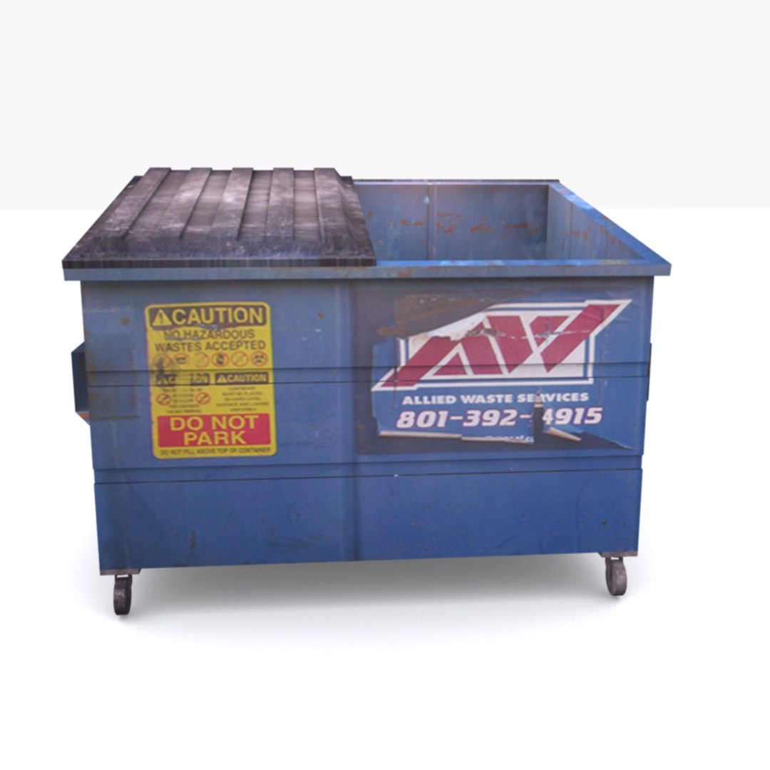 Garbage Dumpster 3d Model