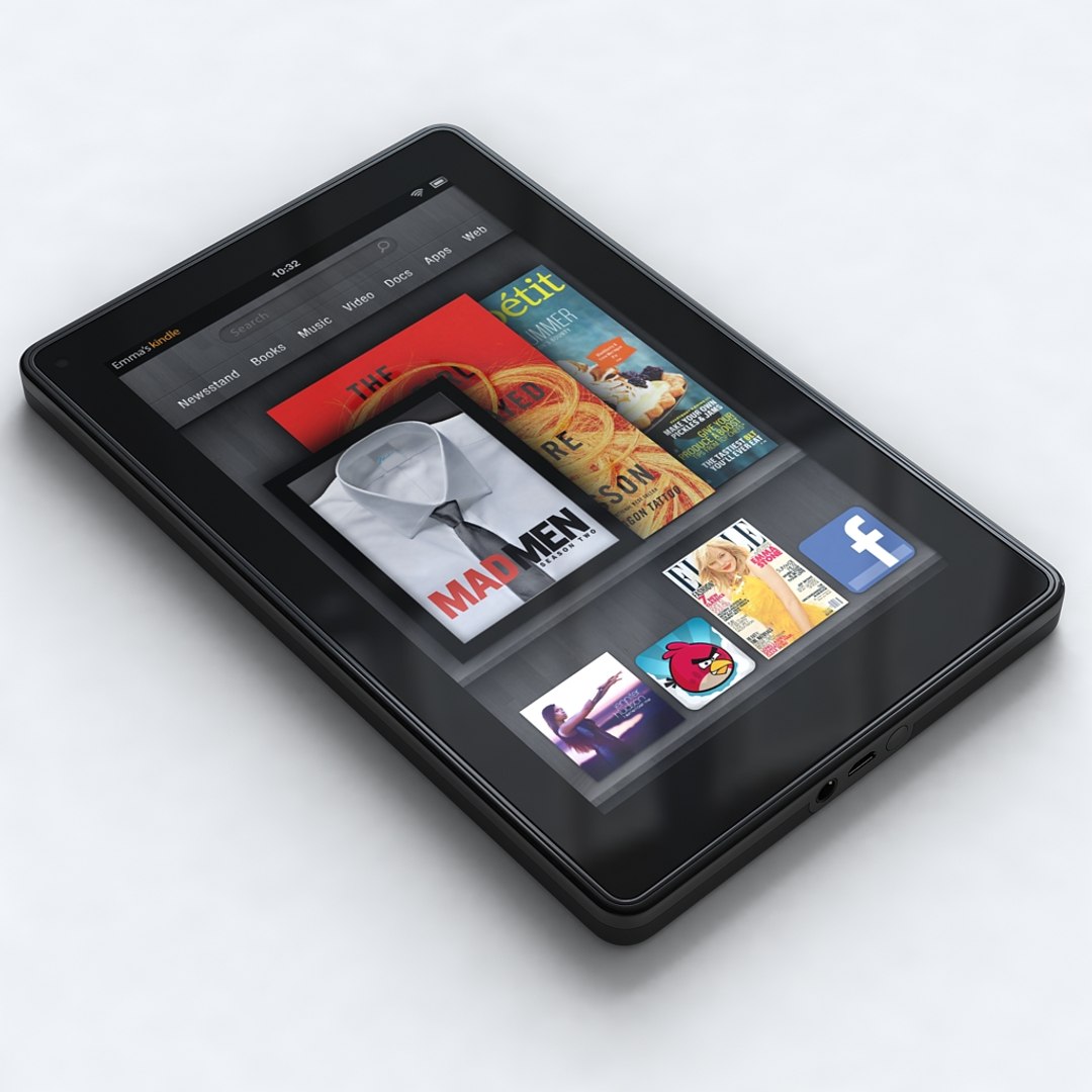 kindle pda 3d model