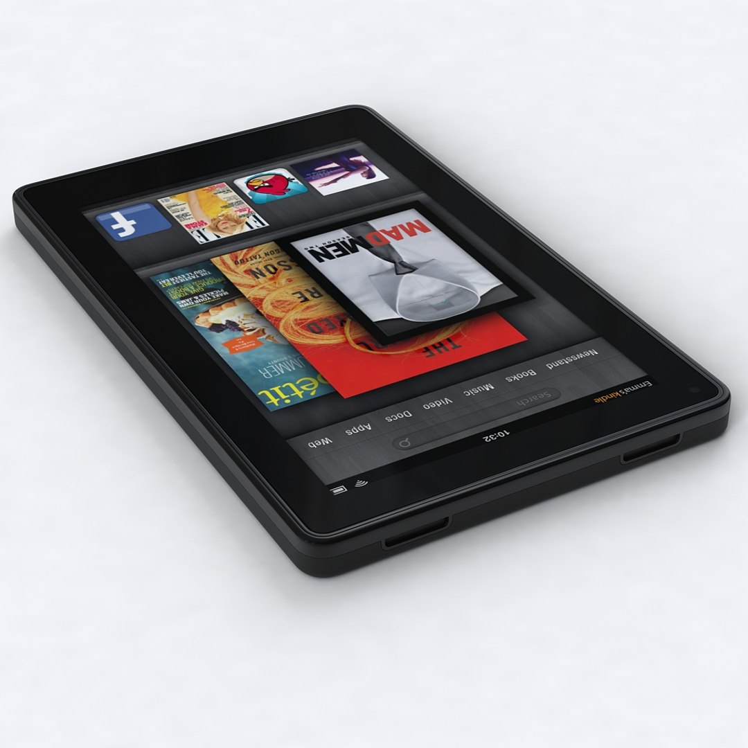 kindle pda 3d model