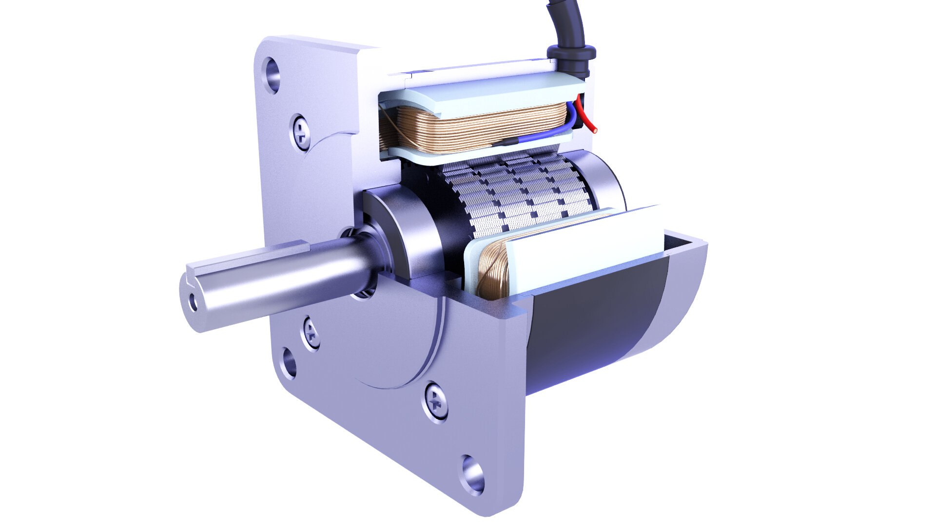 3D 2 Stepper Motor Parts And Cross Section SET V8 Model - TurboSquid ...