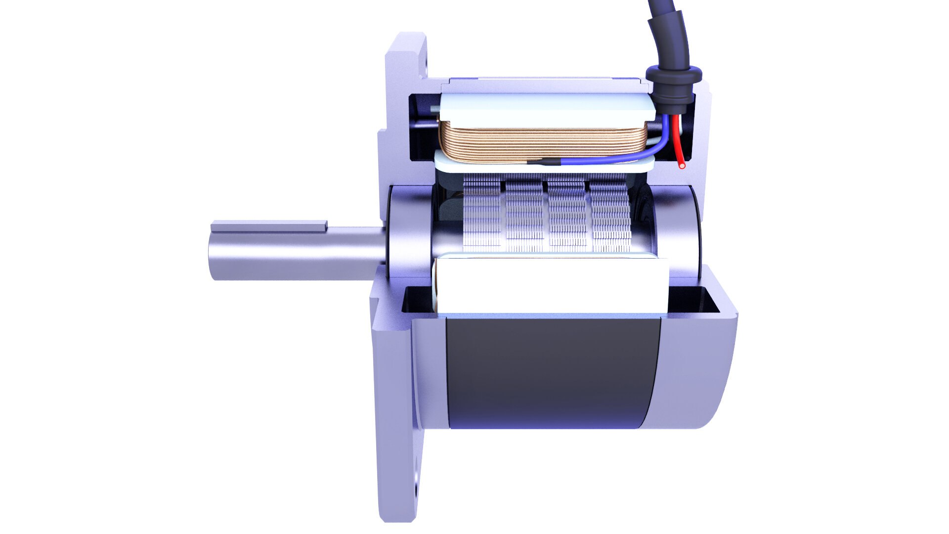 3D 2 Stepper Motor Parts And Cross Section SET V8 Model - TurboSquid ...