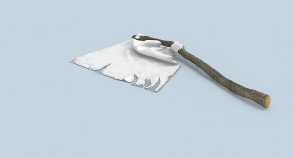 White-surrender-flag---dropped 3D model - TurboSquid 1219129