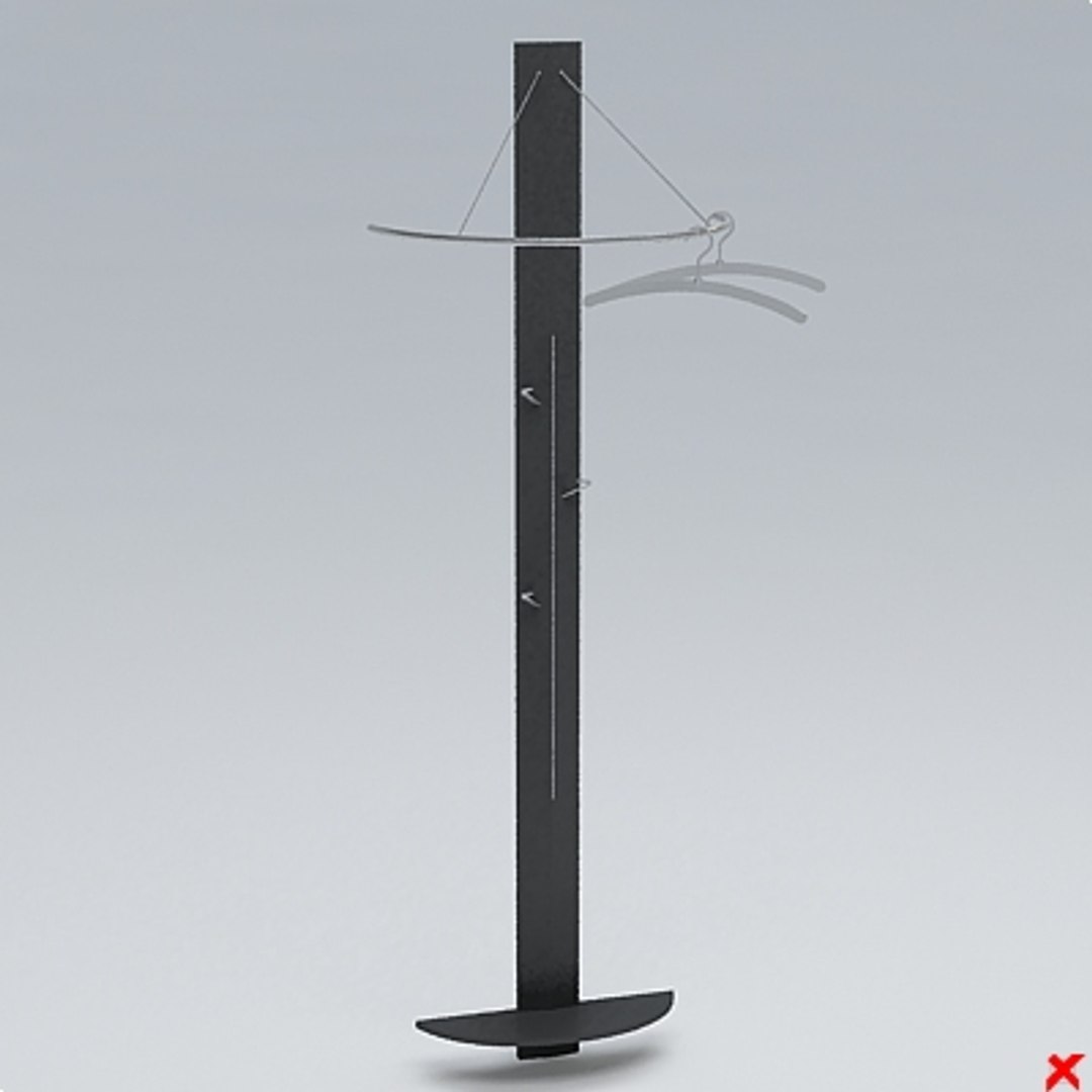 Free Dxf Model Coat Rack