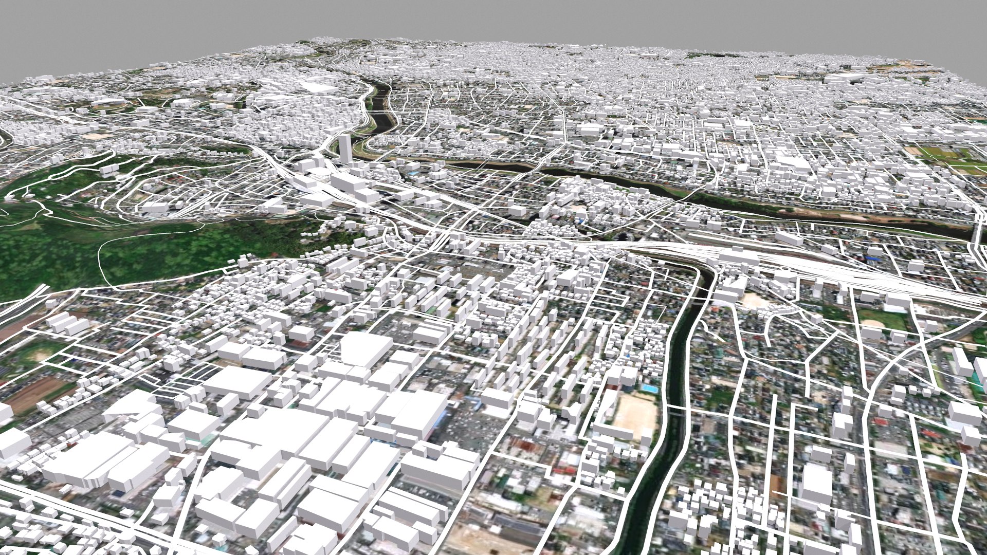 3D Cityscape Kumamoto Japan - TurboSquid 2004330