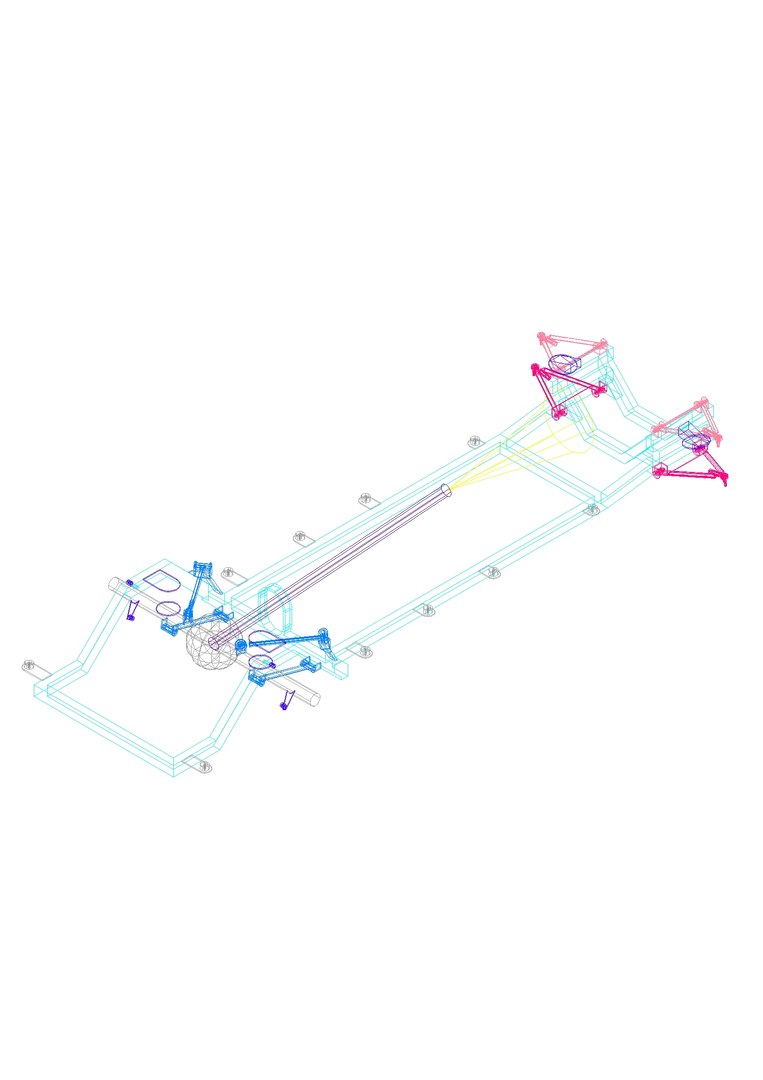 Hot Rod Chassis 3d Model