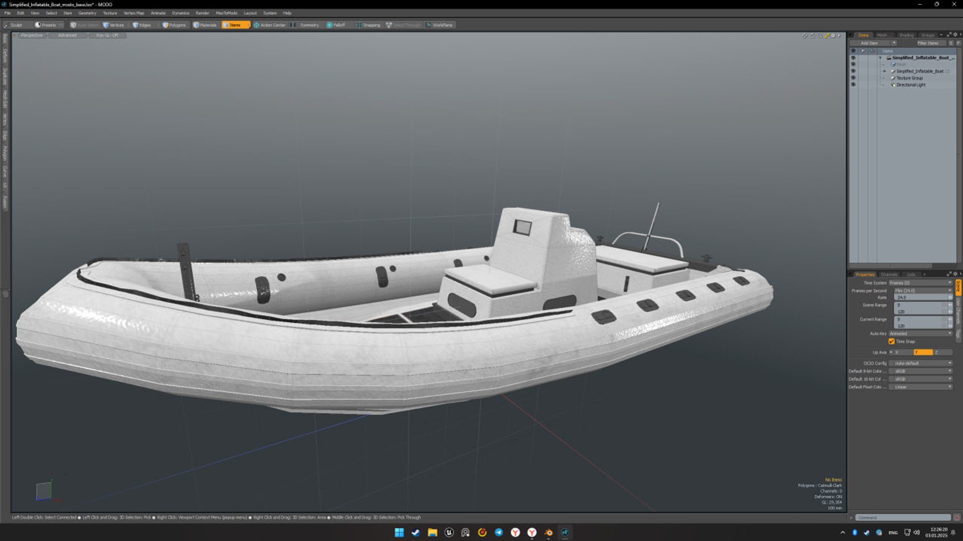 Simplified Inflatable Boat 3D - TurboSquid 2337819