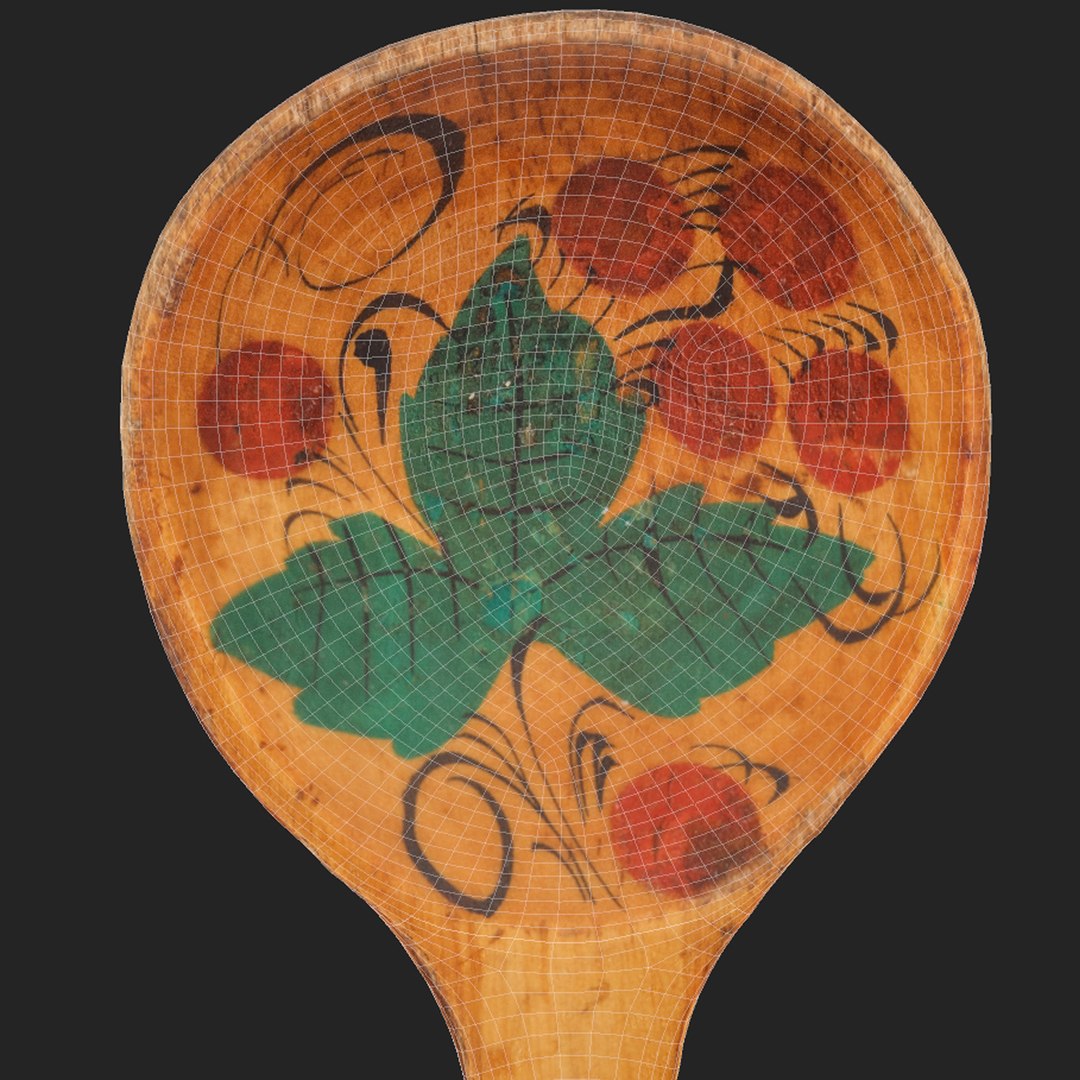 Old Wooden Traditional Spoon Model - TurboSquid 2057563