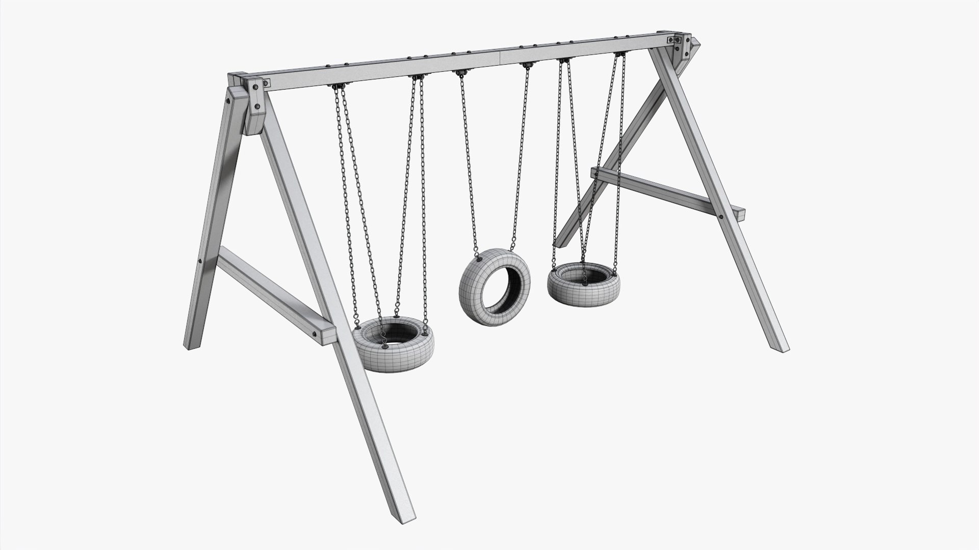 3D Outdoor Tire Swing 03 Model - TurboSquid 1861554
