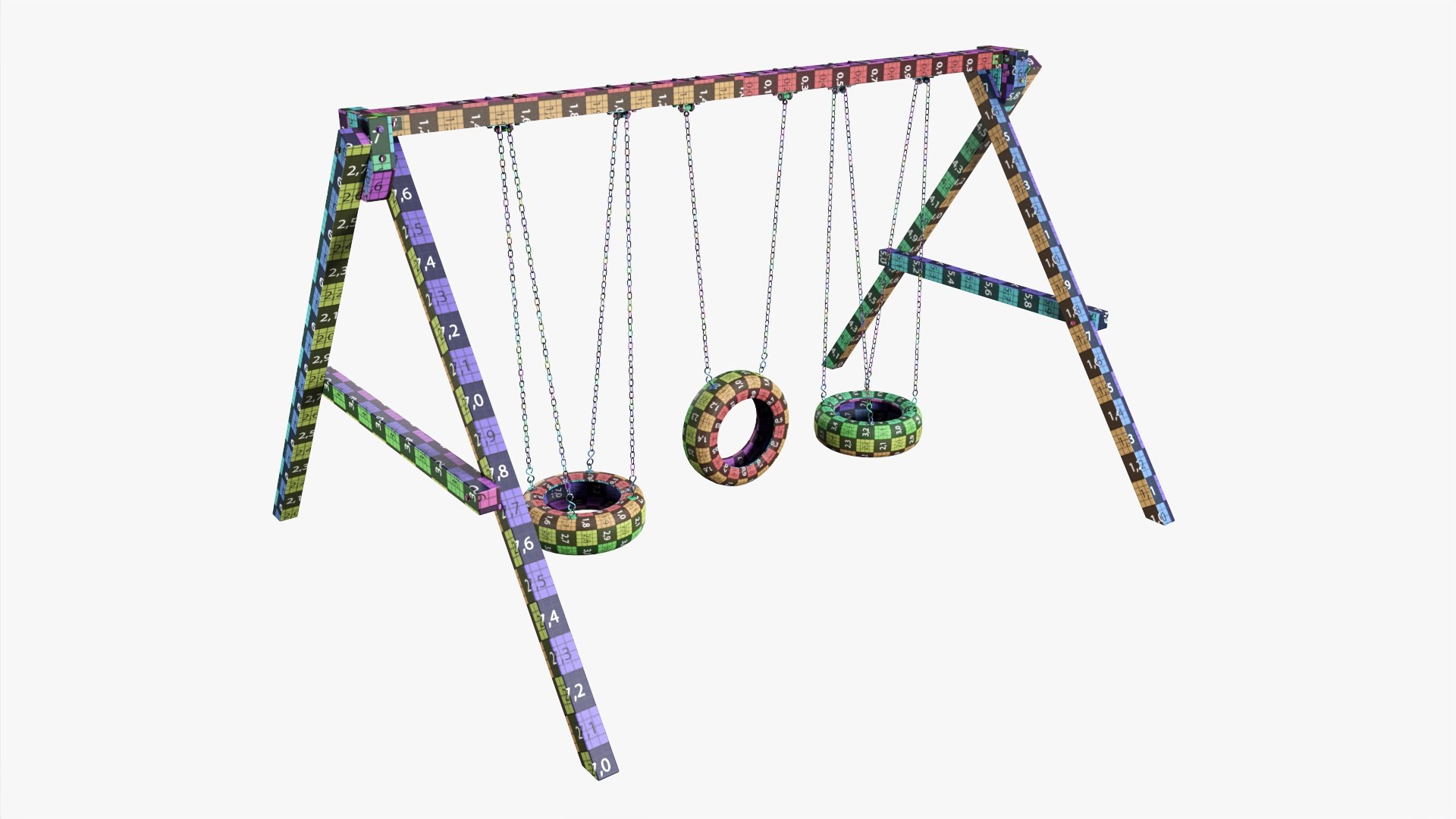 3D Outdoor Tire Swing 03 Model - TurboSquid 1861554