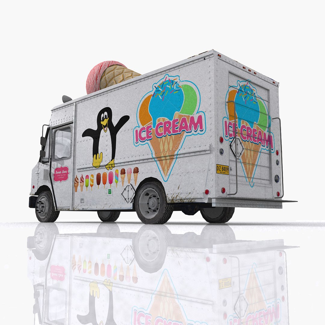 3d Model Of Ice Cream Truck Food