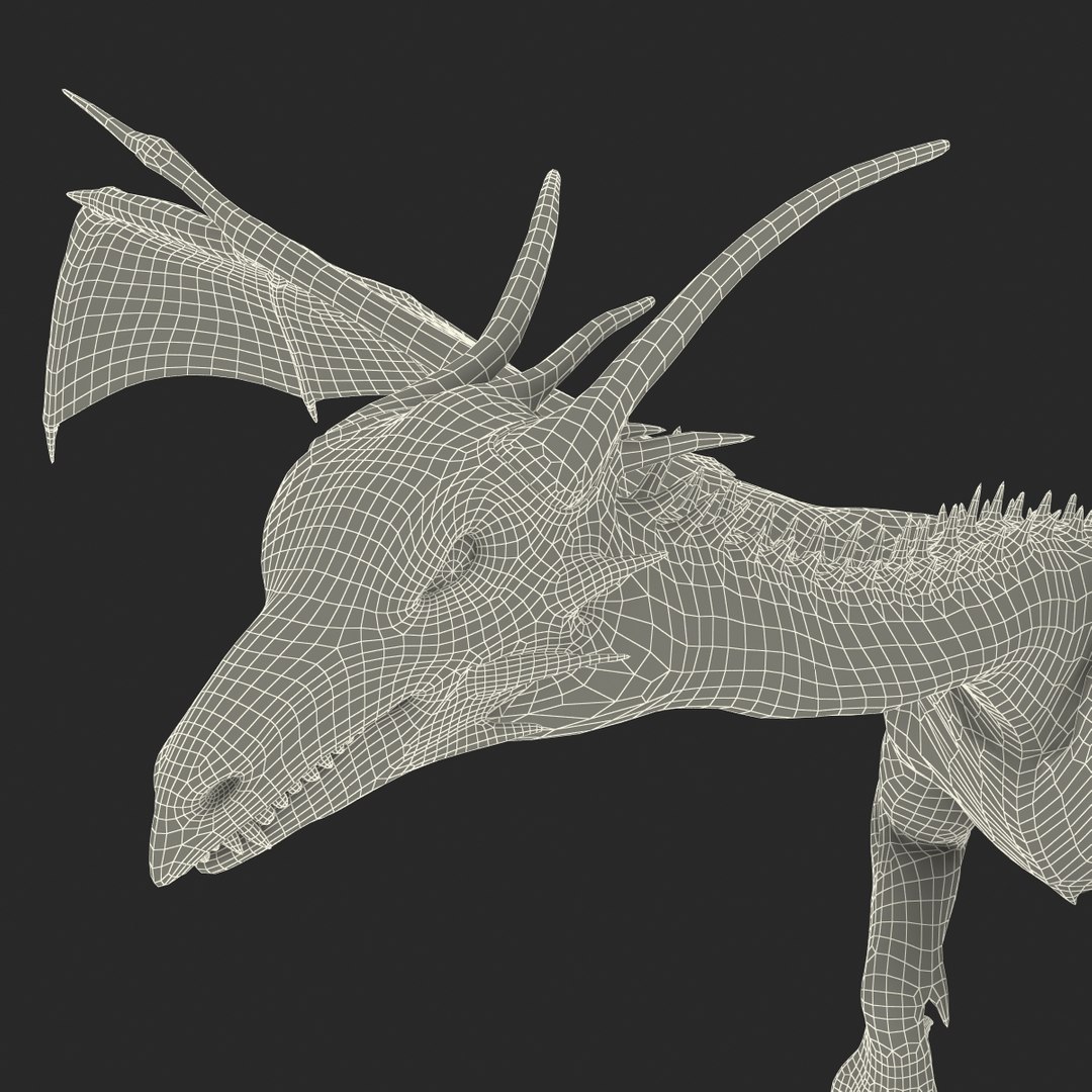 dragon 3 pose 1 3d model