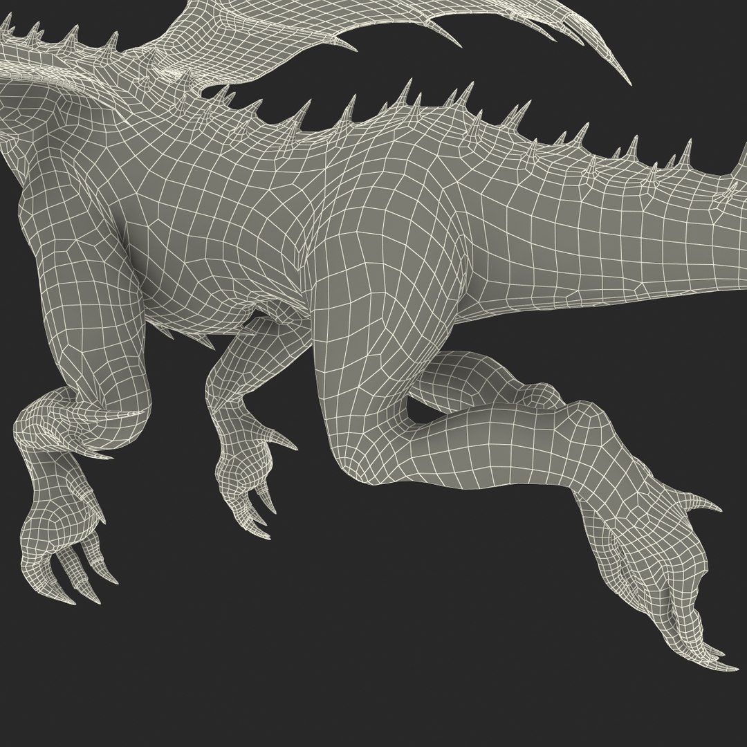 dragon 3 pose 1 3d model