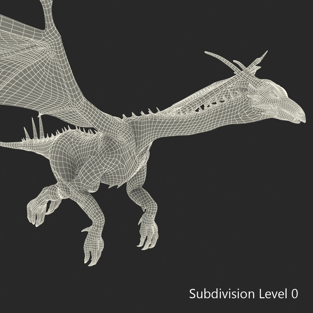 dragon 3 pose 1 3d model