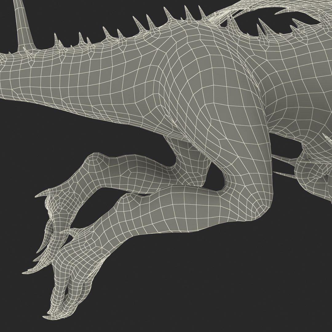 dragon 3 pose 1 3d model