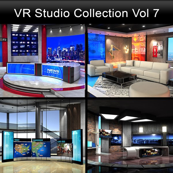 virtual set 3d model