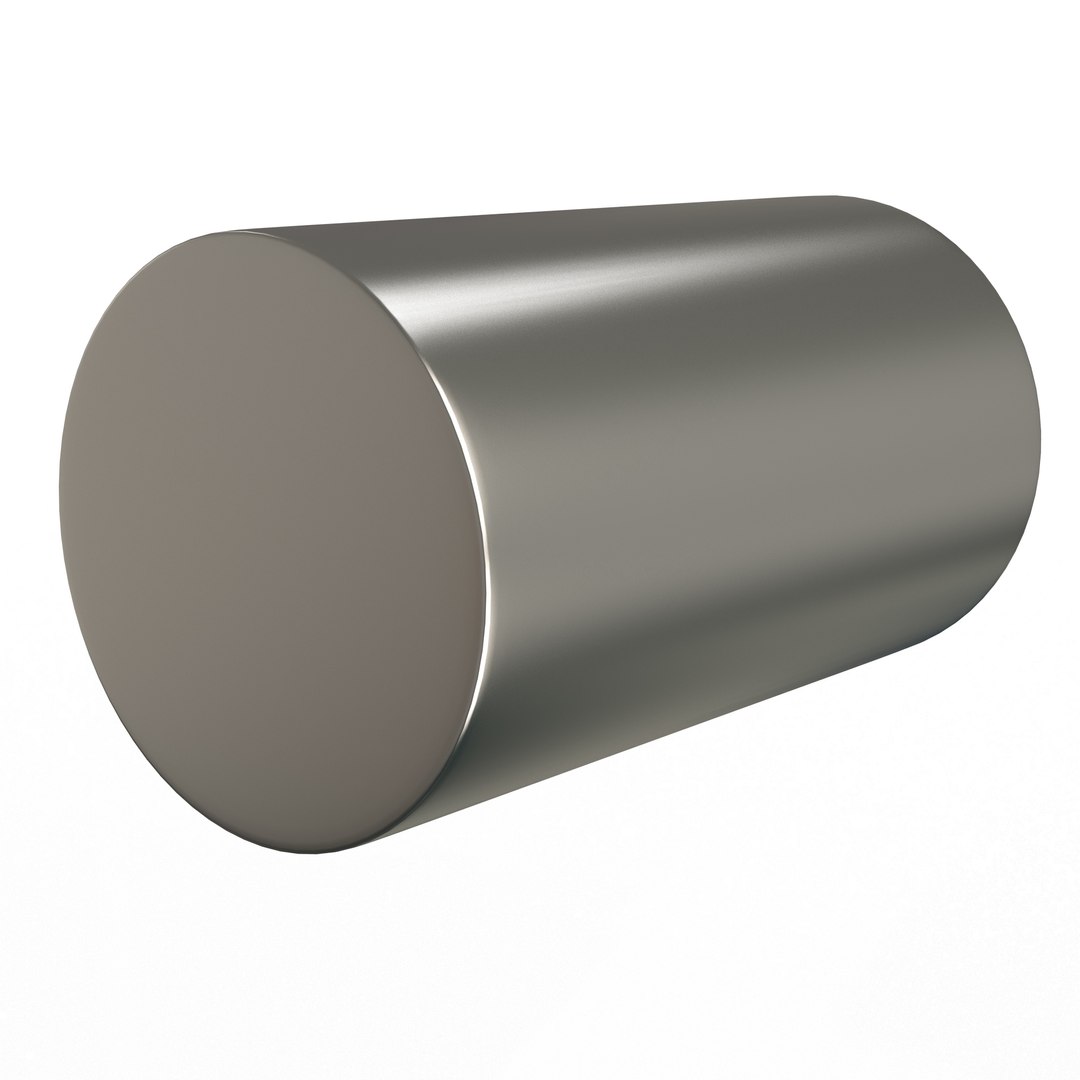 Silver Cylinder 3D Model - TurboSquid 2001639