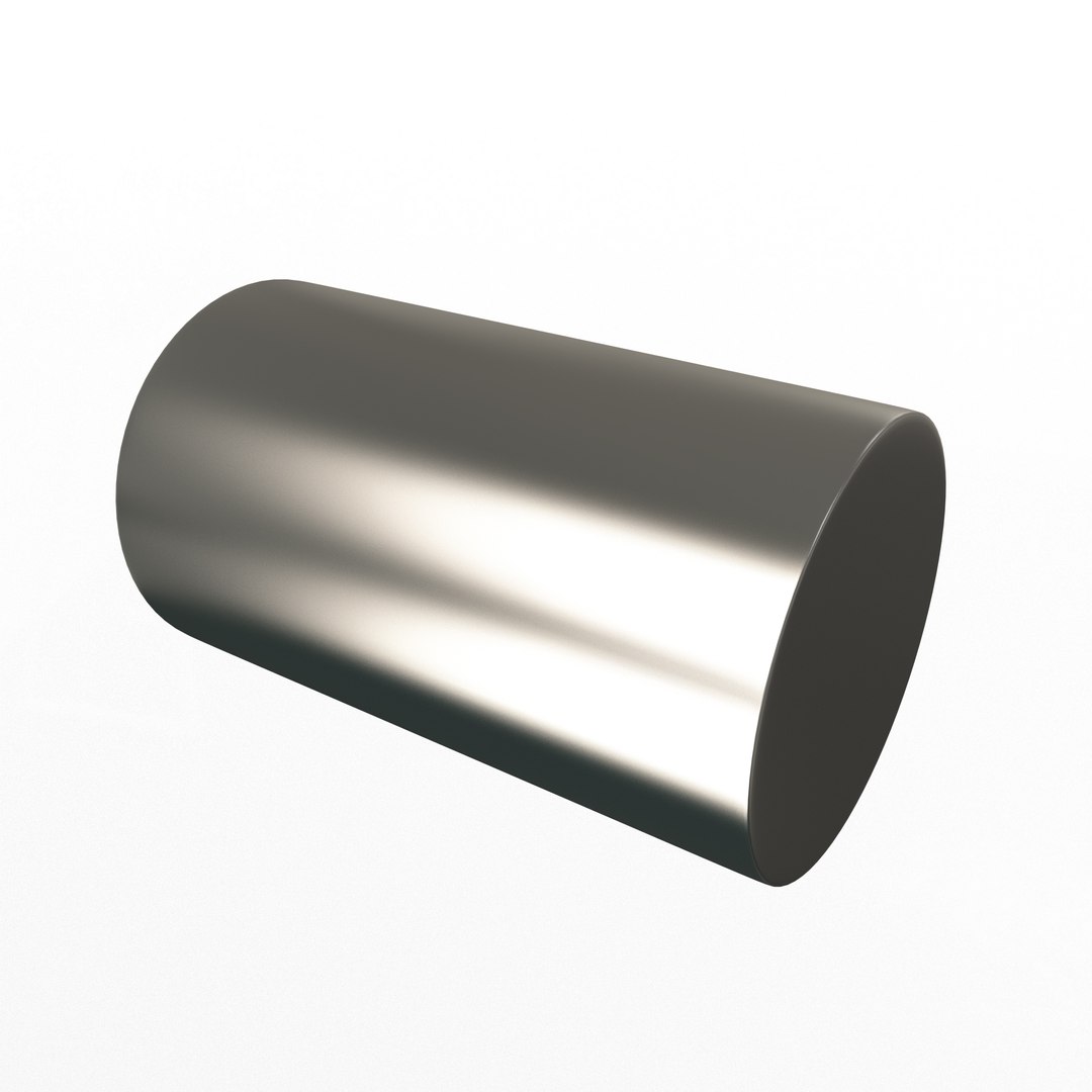 Silver Cylinder 3D Model - TurboSquid 2001639