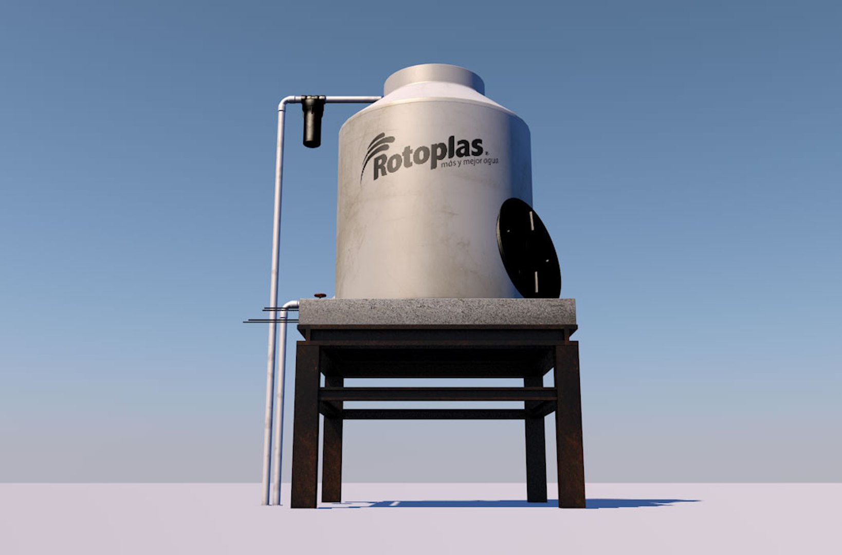 Water Tank Tinaco 3D Model - TurboSquid 1435371