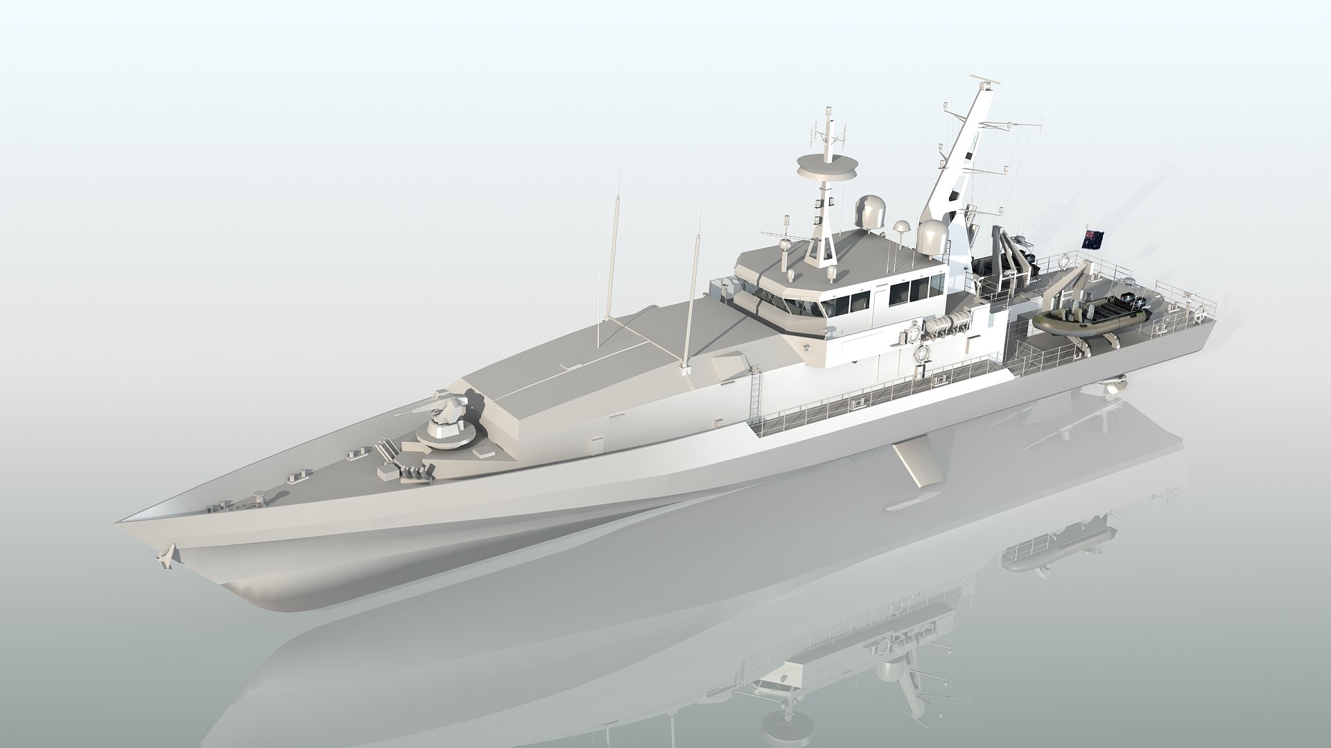 3D HMAS Bathurst P85 Royal Australian Navy Patrol Boat model ...