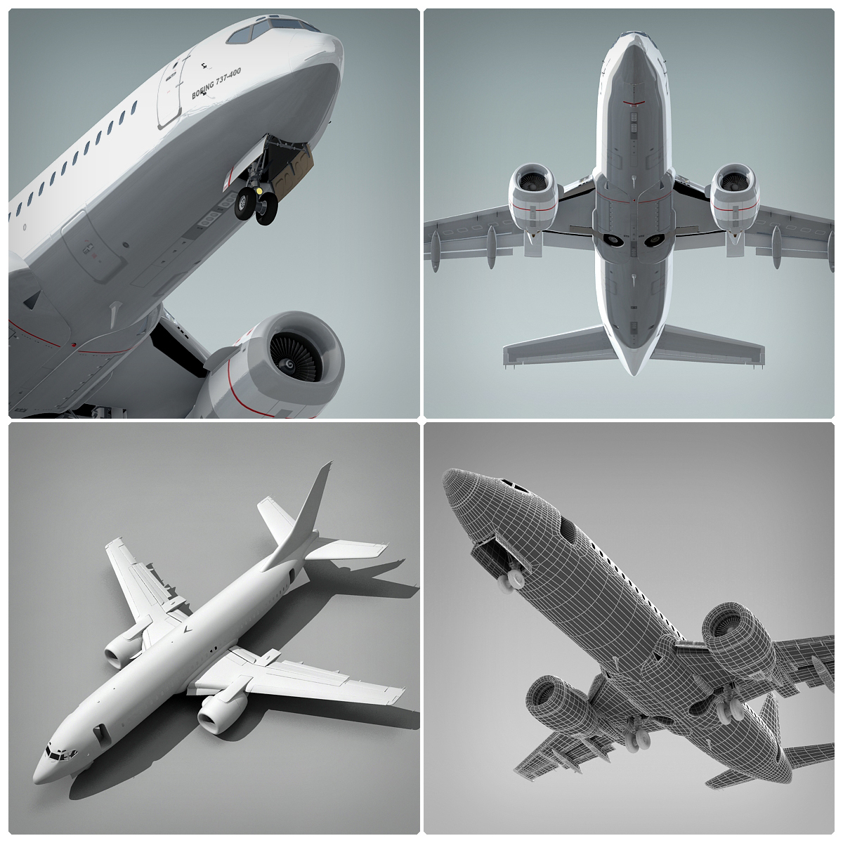 3d model boeing planes