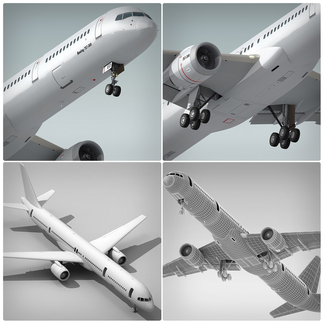 3d model boeing planes