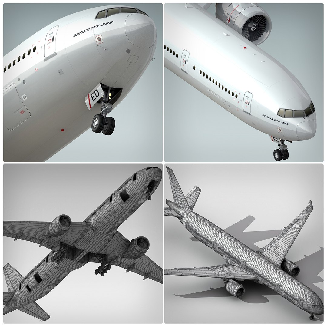 3d model boeing planes