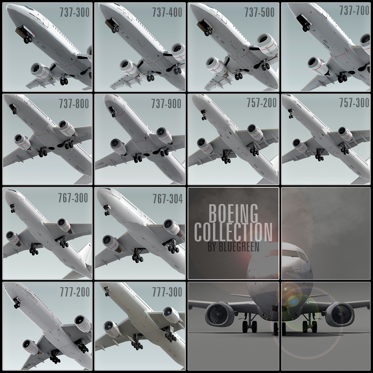 modelo 3d Coleccion boeing - TurboSquid 723942