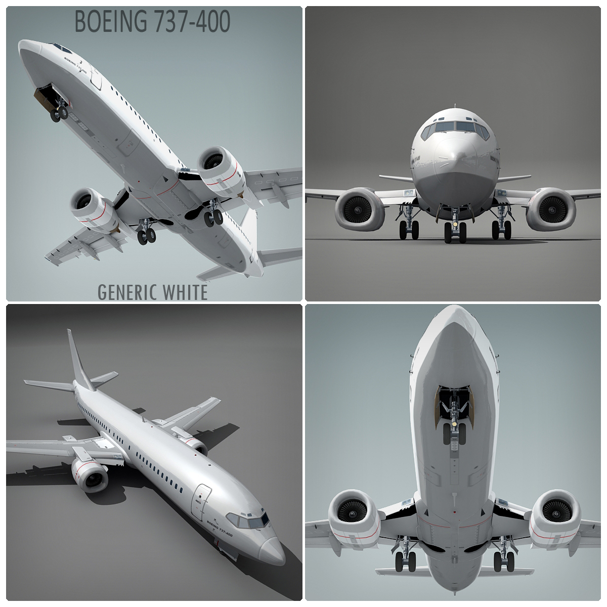 3d model boeing planes